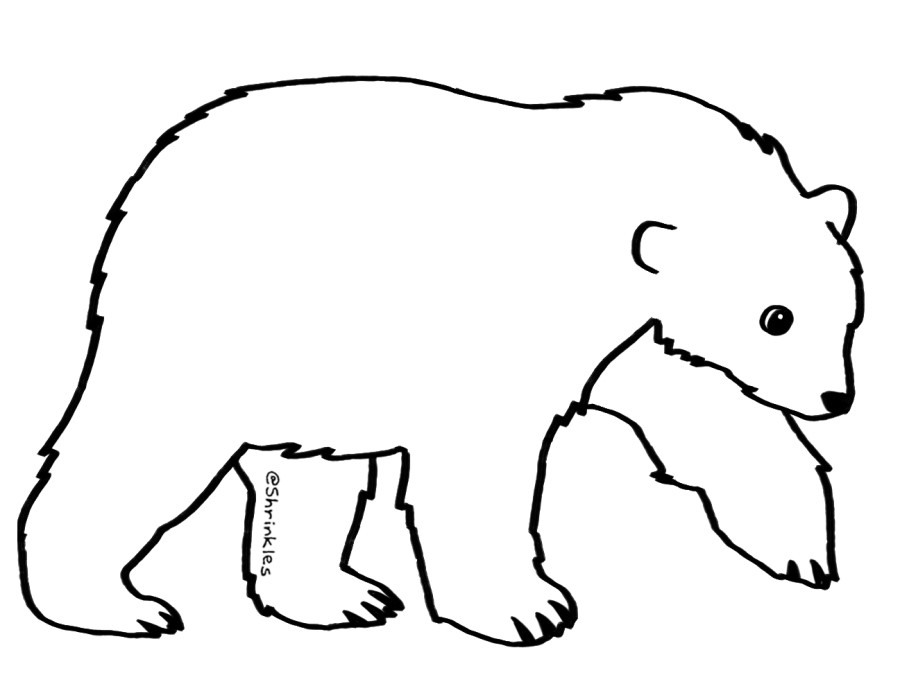 슈링클스북극곰 북극겨울빙하남극얼음그림그리기색칠공부겨울방학빙산얼음지구온난화일러스트따라그리기슈링크아트